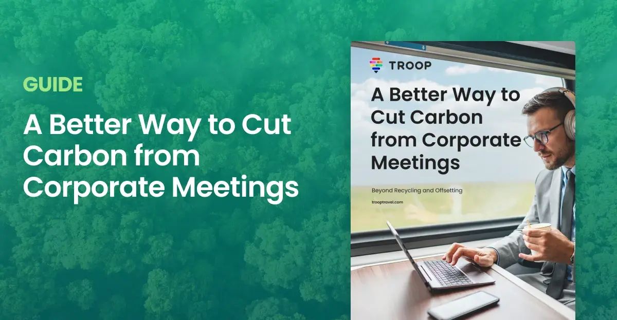 Beyond Recycling and Offsetting: Cut Carbon from Corporate Meetings